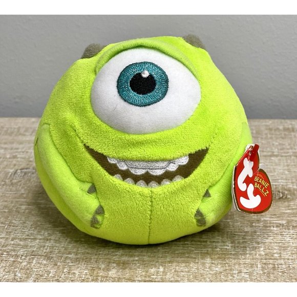 Ty | Toys | Ty Beanie Ballz 24 Mike Wazowski Monsters Inc One Eye Green ...